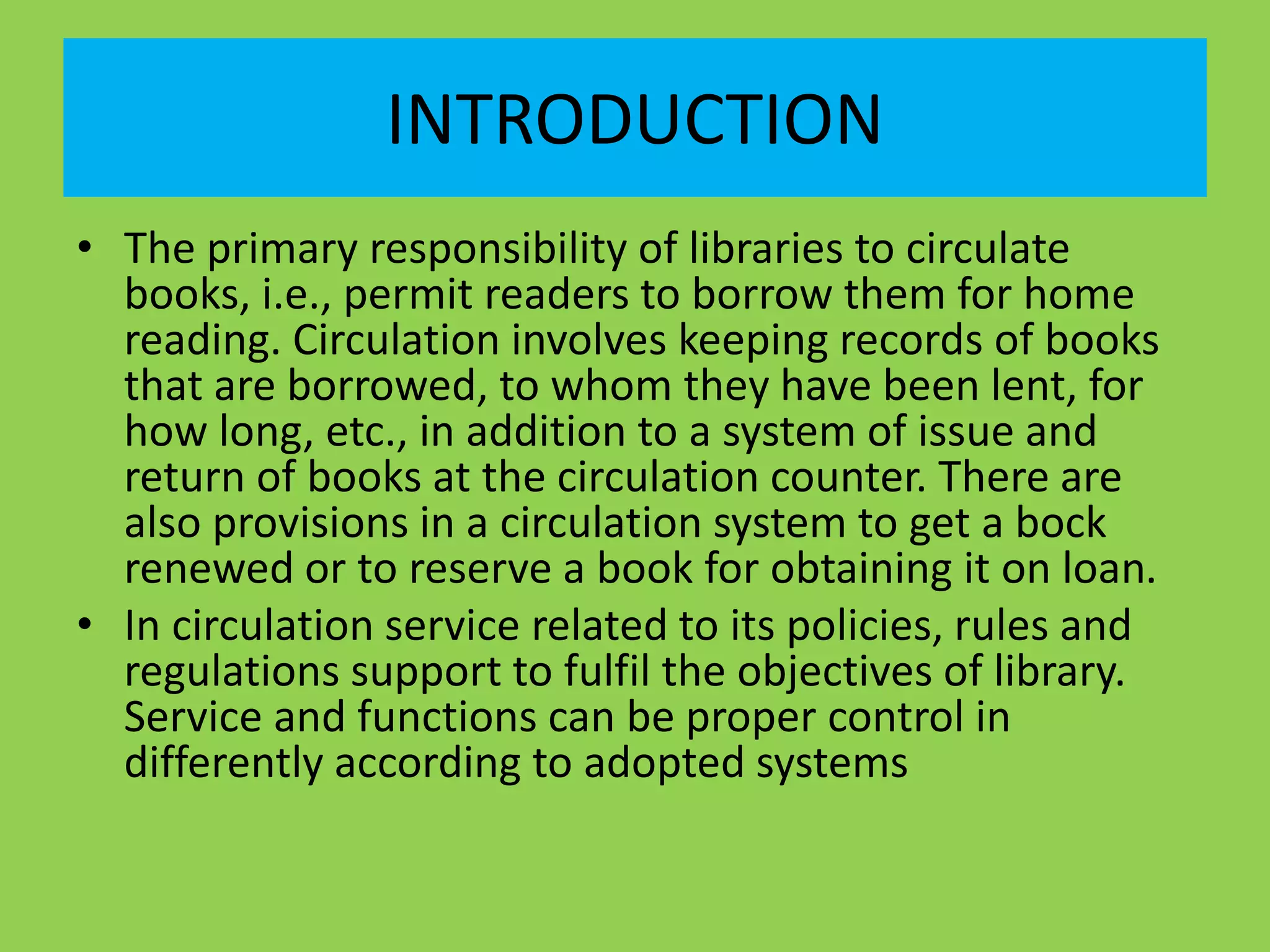 Circulation control presentation new | PPTX