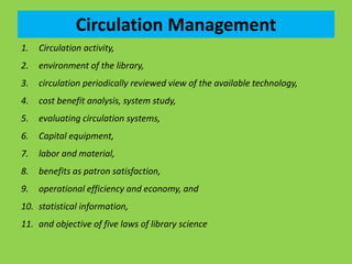 Circulation control presentation new | PPTX