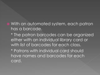 Circulation desk | PPTX | Computing | Technology & Computing