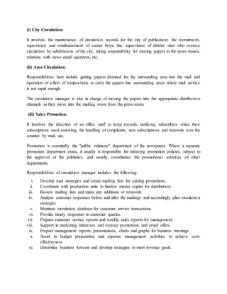 Circulation management | DOCX