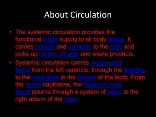 Circulation and Blood | PPTX