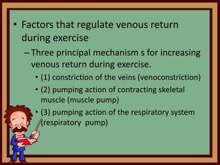Circulatory Adaptations to Exercise | PPTX