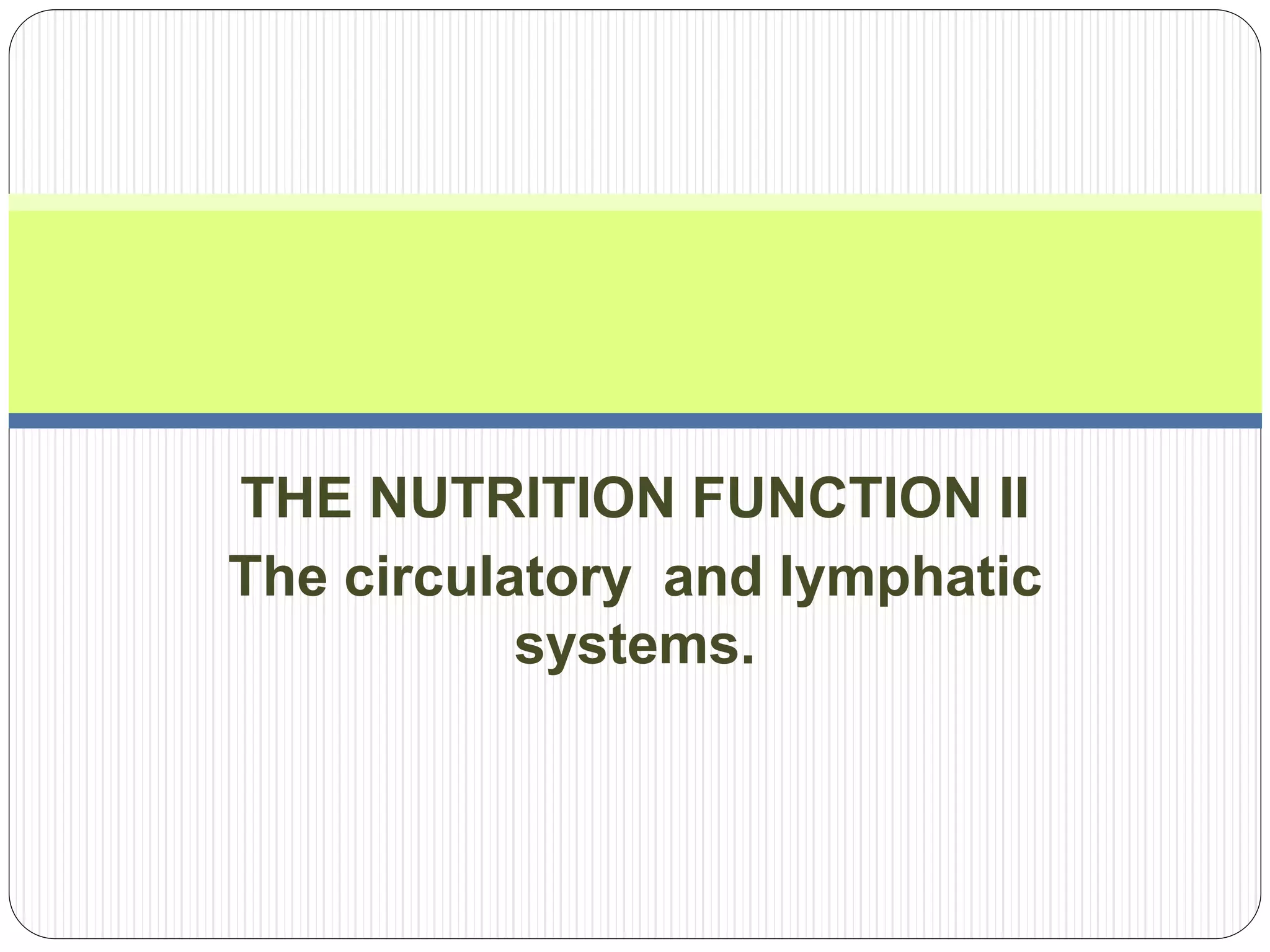 Circulatory and lymphatic systems. | PPTX