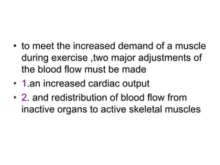 Circulatory responses to exercise | PPT