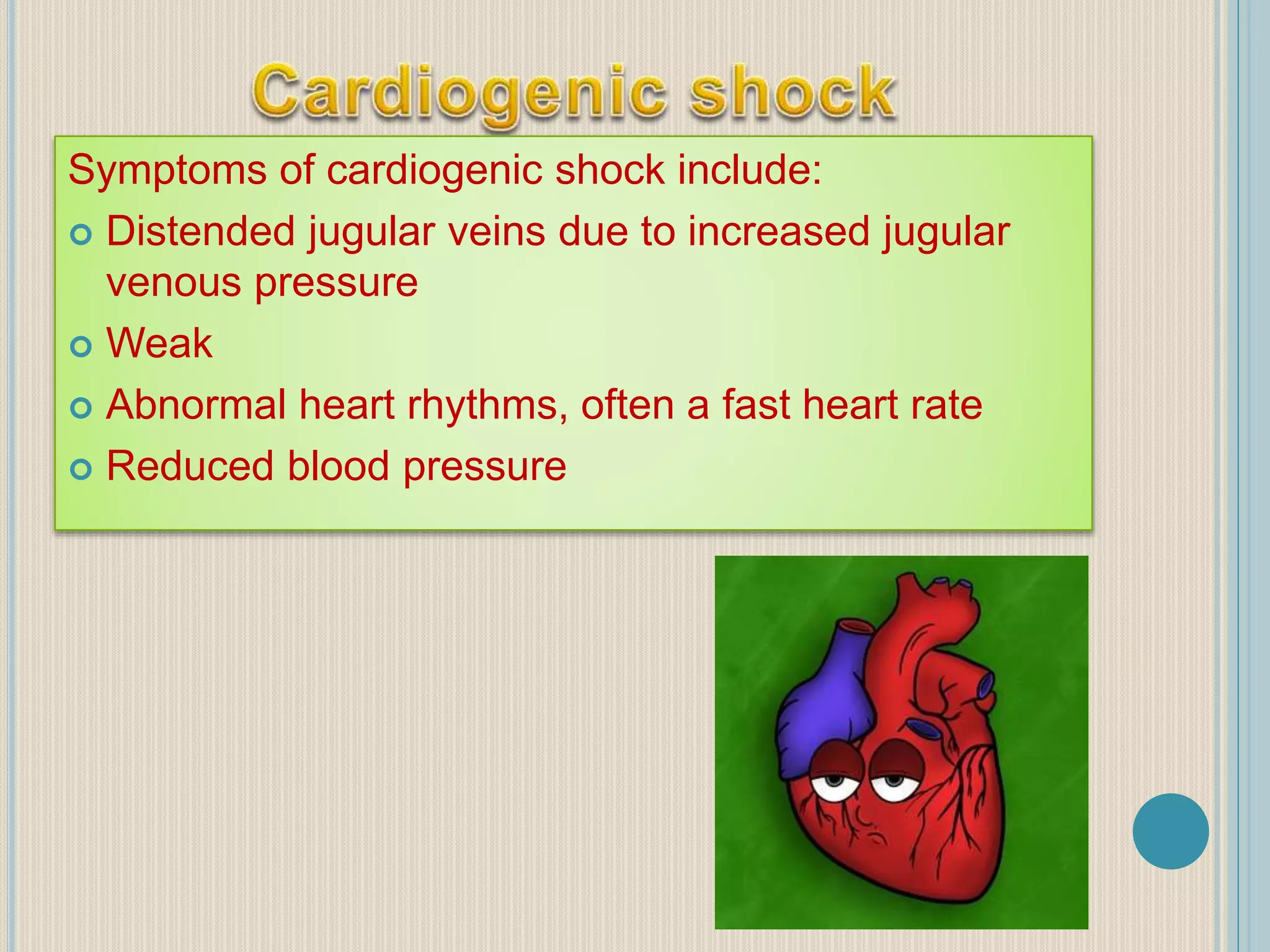 Circulatory shock | PPTX