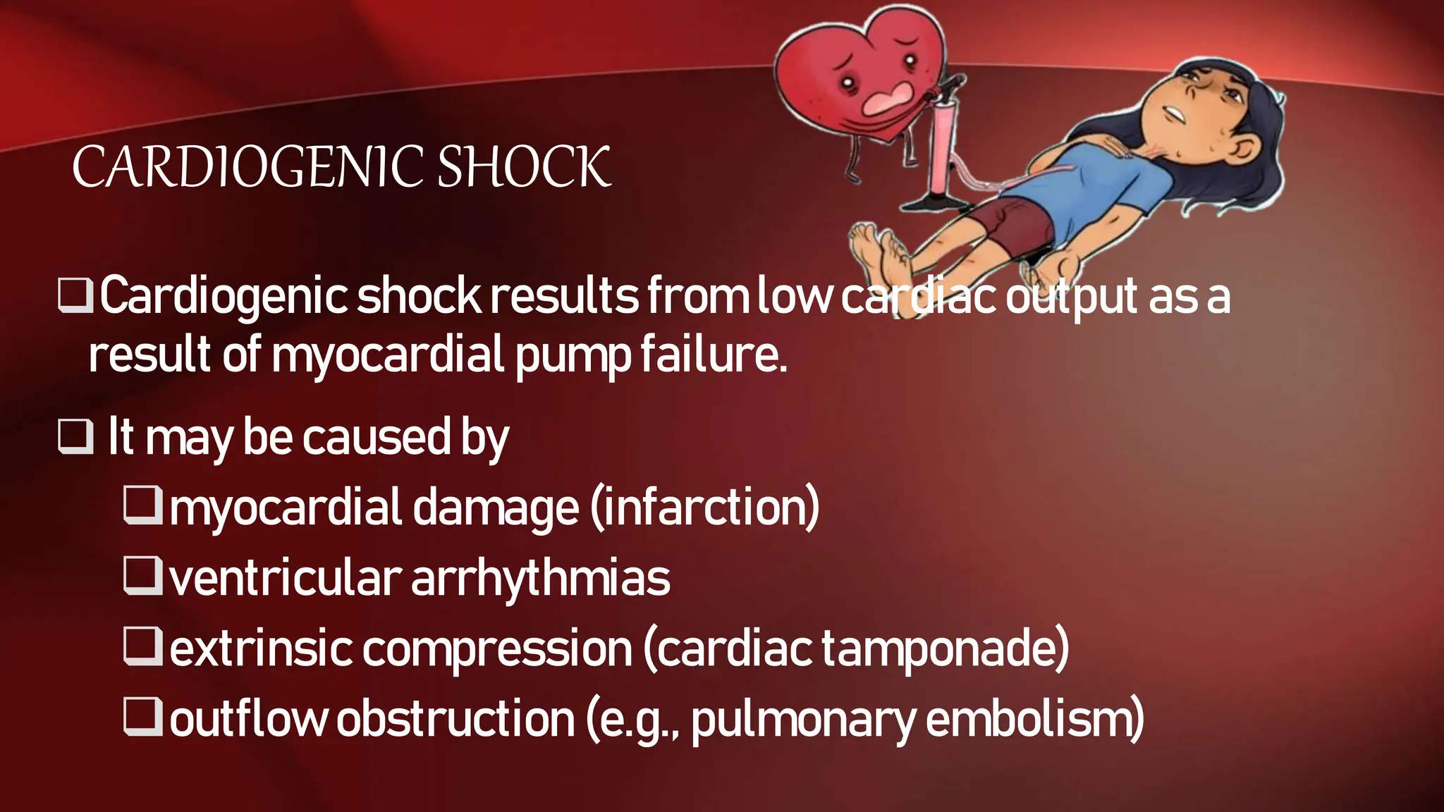Circulatory shock Cardiogenic Shock Hypovolemic Shock Sepsis, Septic ...