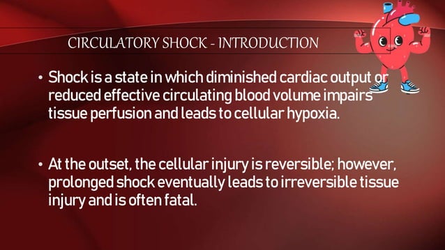 Circulatory shock Cardiogenic Shock Hypovolemic Shock Sepsis, Septic ...