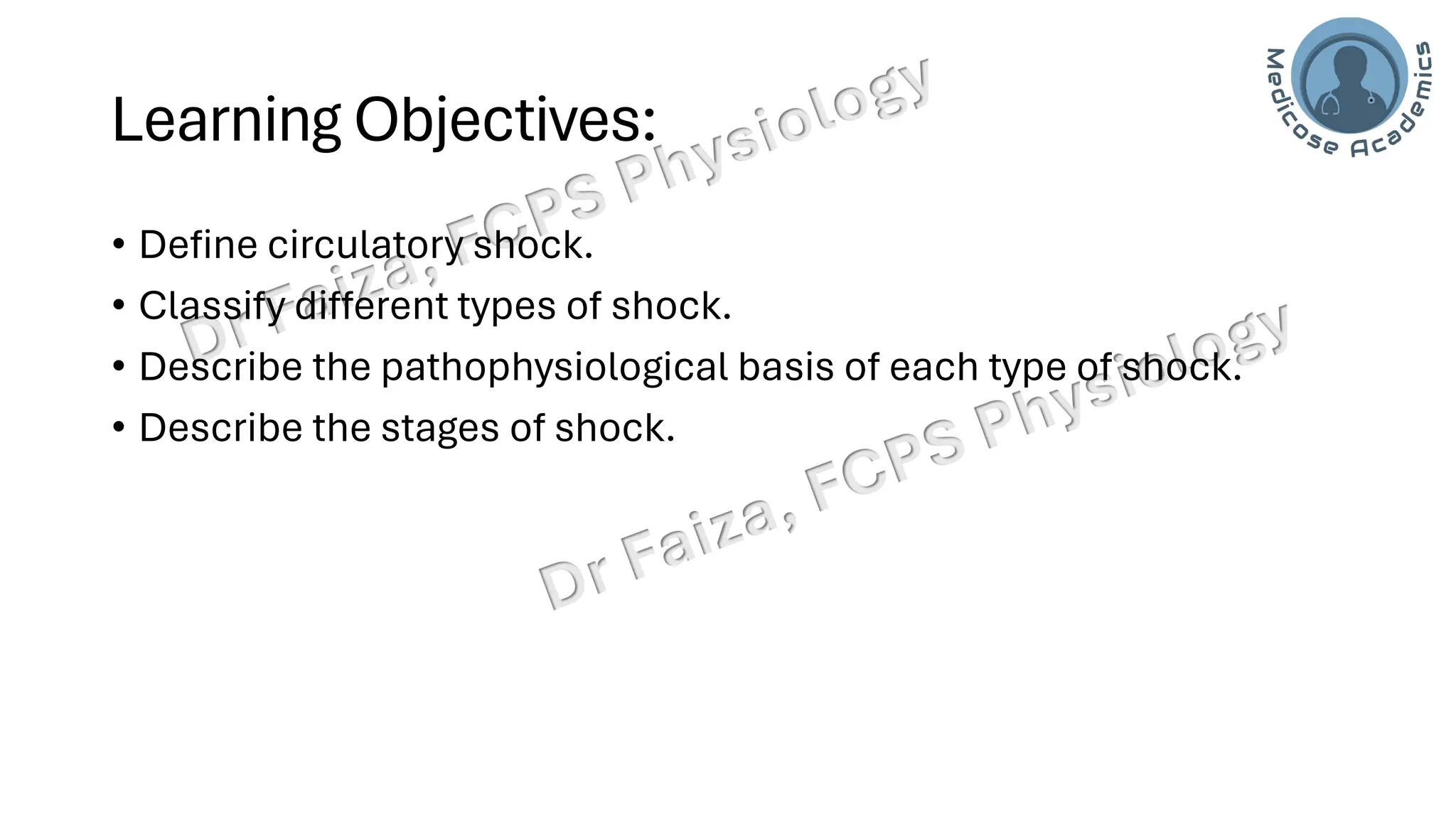 Circulatory Shock, types and stages, compensatory mechanisms | PDF