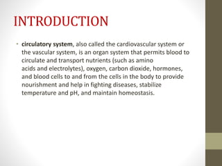 Circulatory system | PPTX