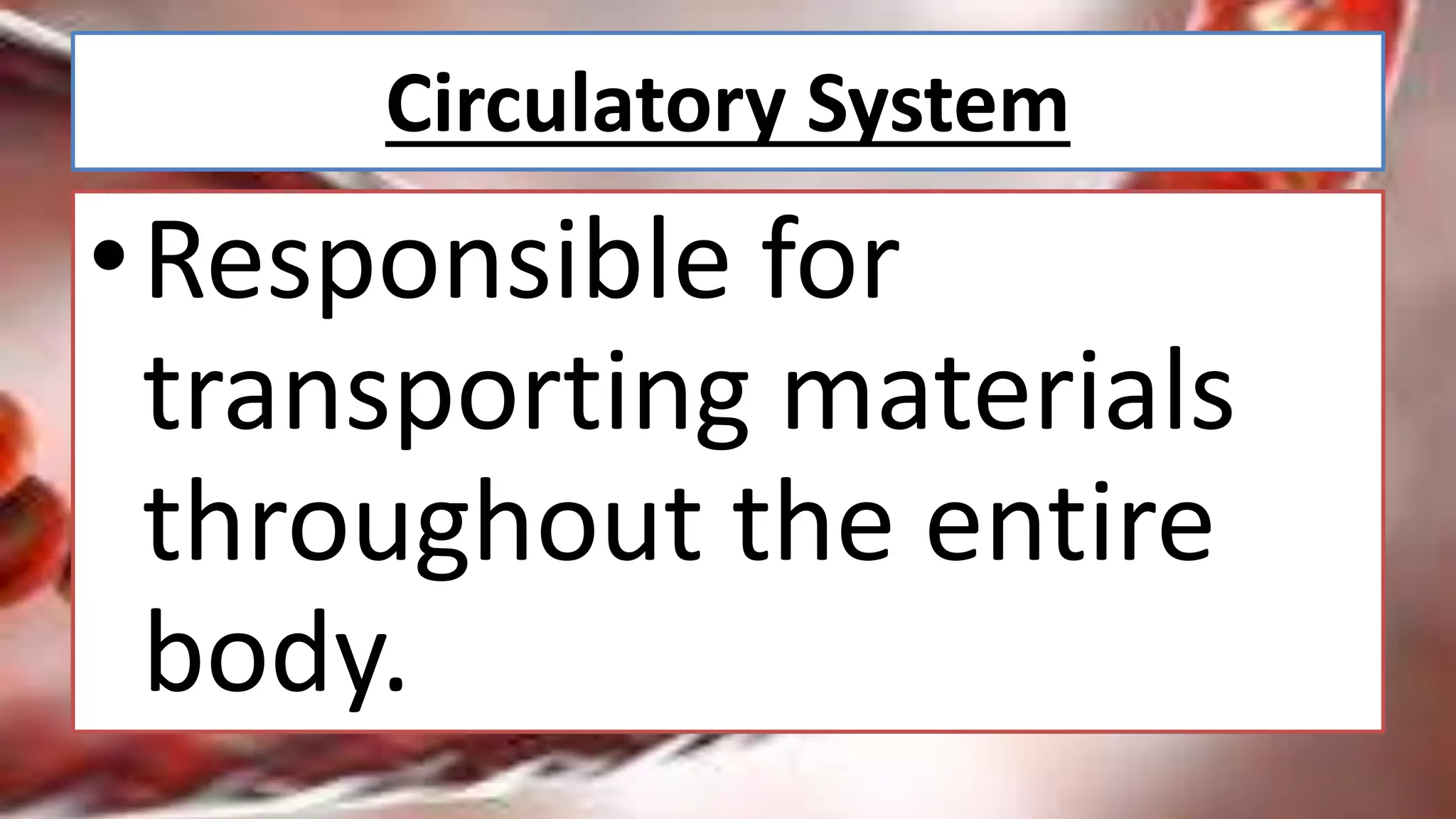 Cardiovascular System - Parts and Function | PPT