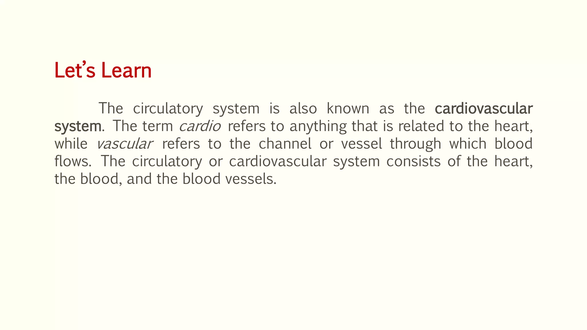Circulatory system | PPT