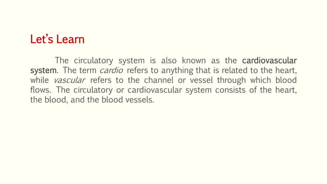 Circulatory system | PPT