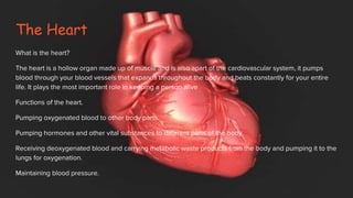 Circulatory System featuring blood heart and compositions | PPT