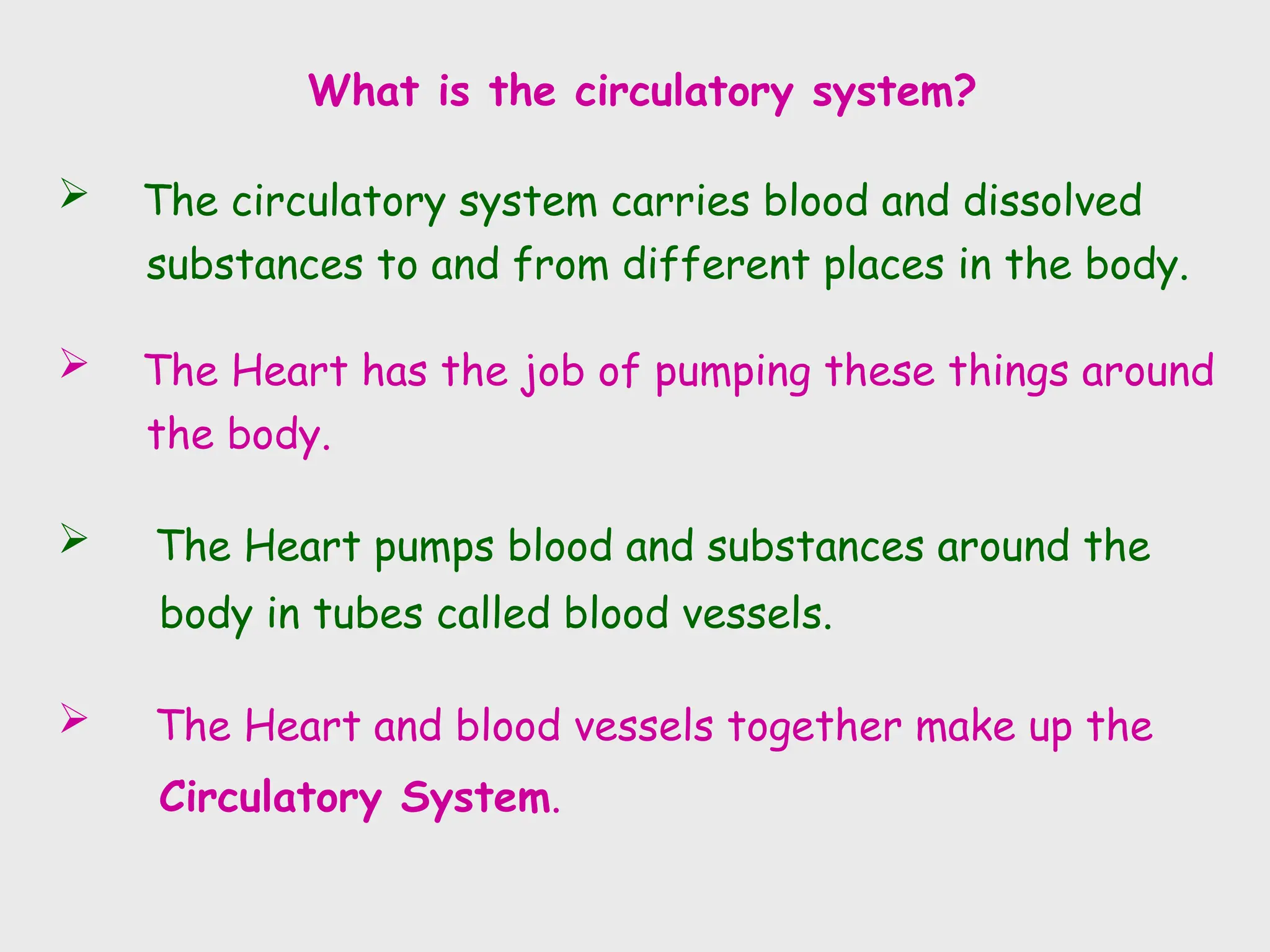 circulatorysystem.ppt heart blood vessels & blood | PPT