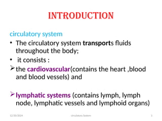 circulatory system.pptx....## the heart & vessels | PPTX