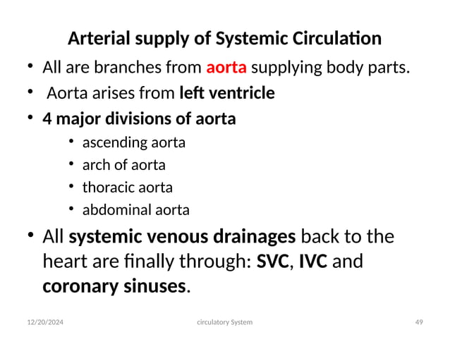 circulatory system.pptx....## the heart & vessels | PPT