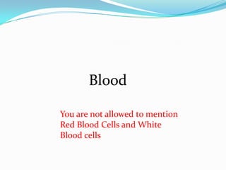 Circulatory system - Blood Vessels and Lymph fluid | PPTX