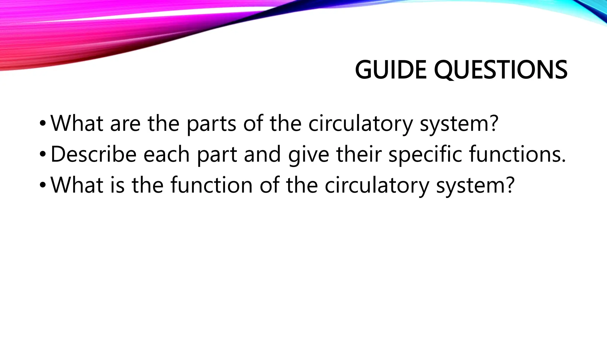 CIRCULATORY SYSTEM POWERPOINT PRESENTATION FOR GRADE 9 | PPTX