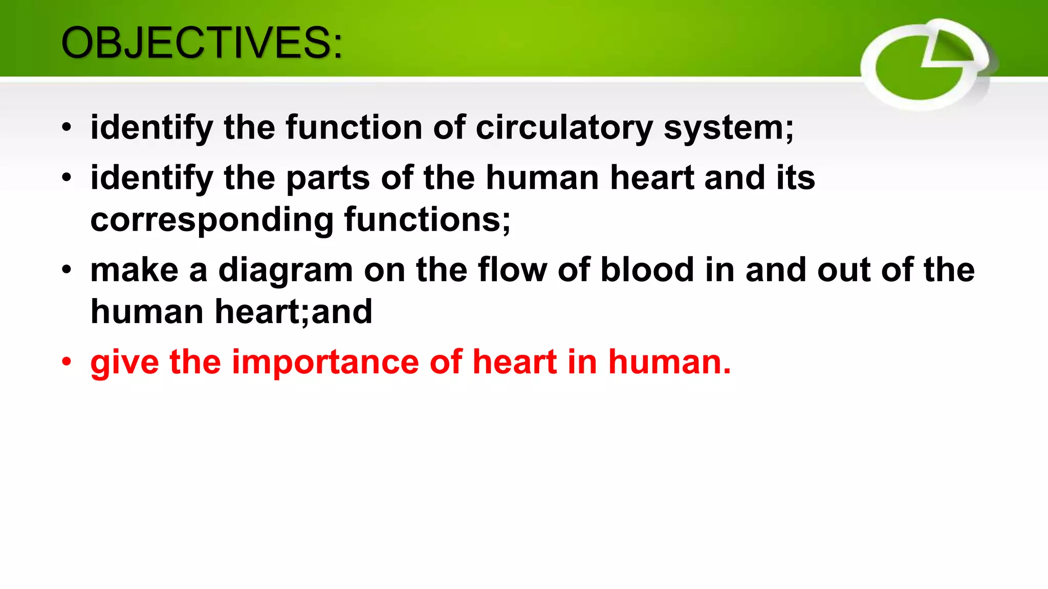 Jayrick's PPT for Circulatory System (heart)-PART I | PPTX