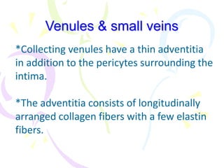 Circulatory system histology | PPTX