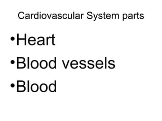 Circulatory system notes | PPT