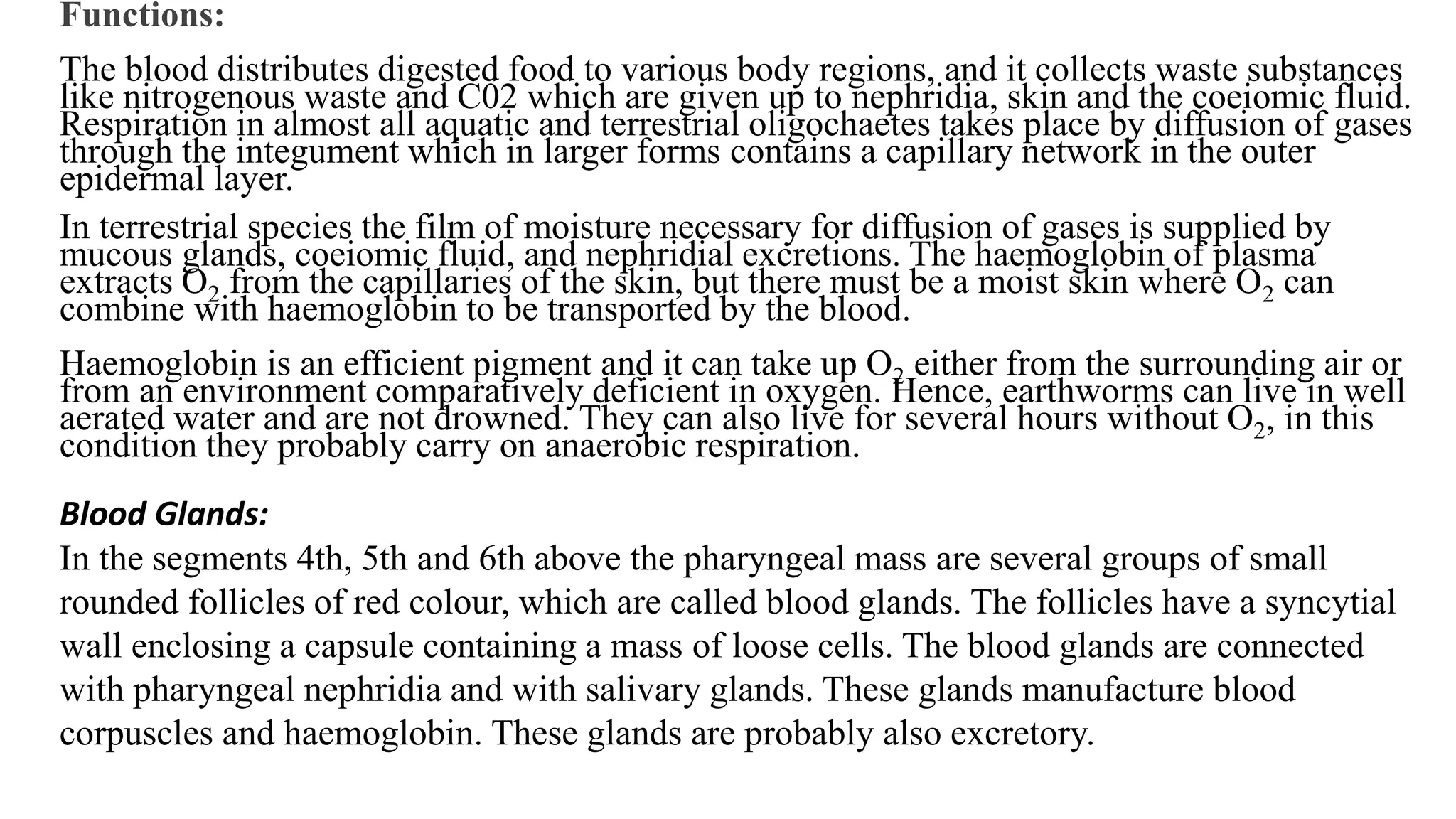 Circulatory system of earthworm | PPTX | Blood Disorders | Diseases and ...
