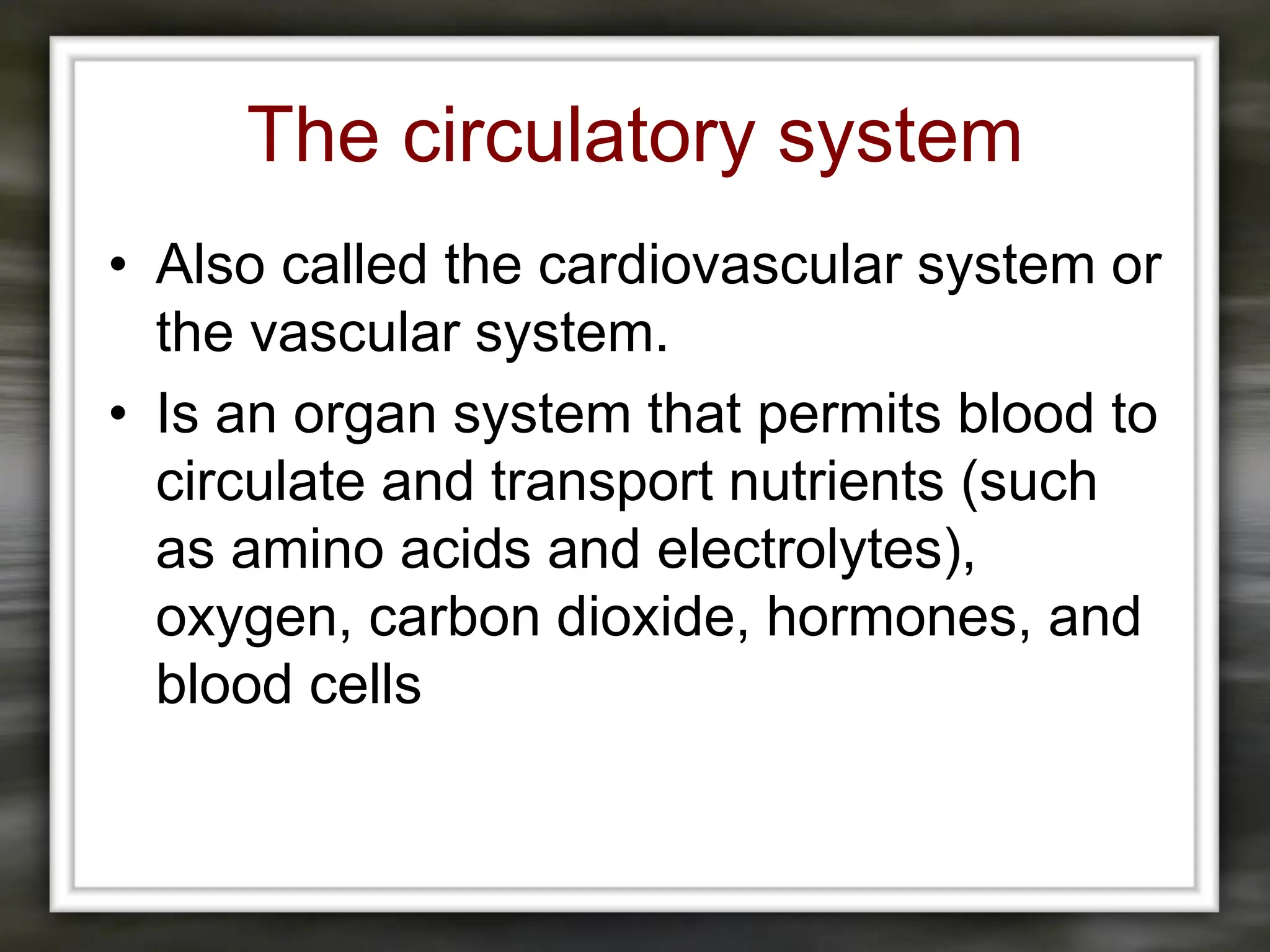 circulatory system biology lab for first | PDF