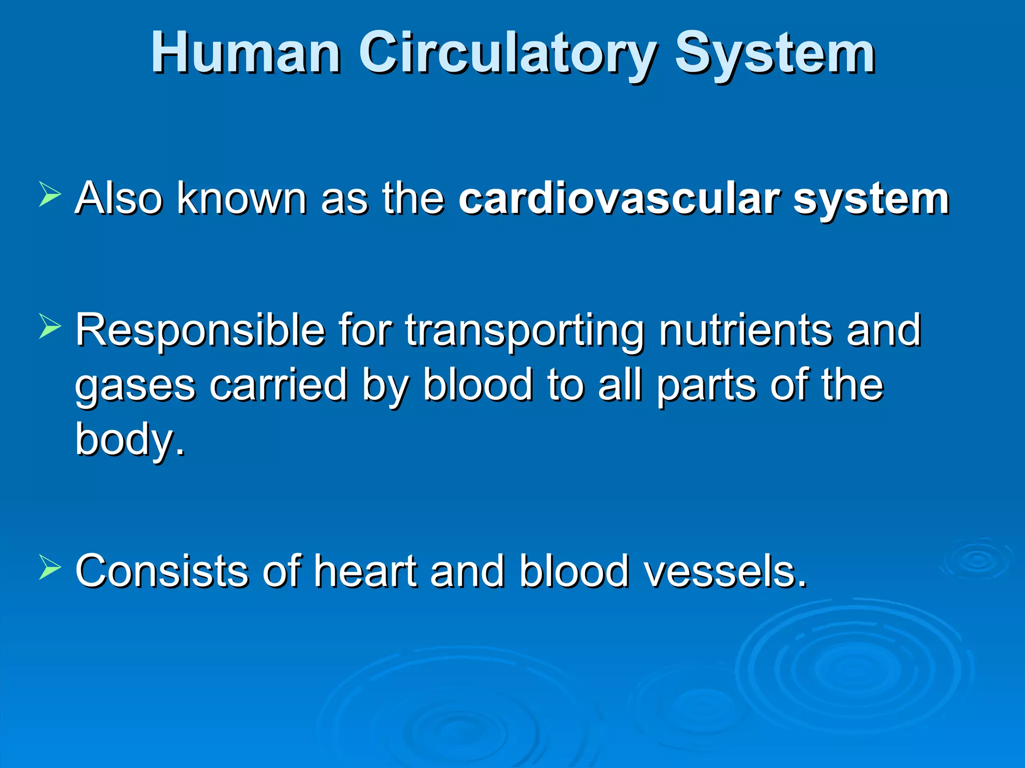 CIRCULATORY SYSTEM | PPT