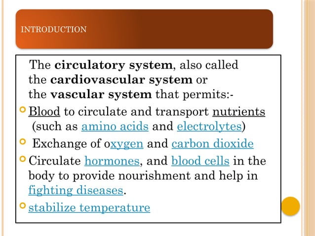 Circulatory system PPT details of .pptx
