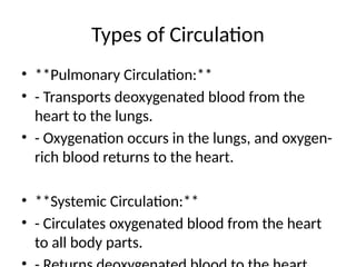 Know about circulatory system of human body | PPTX