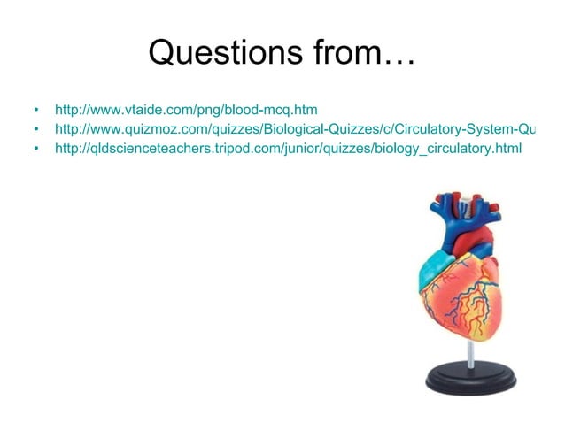 Circulatory system Quiz | PPS