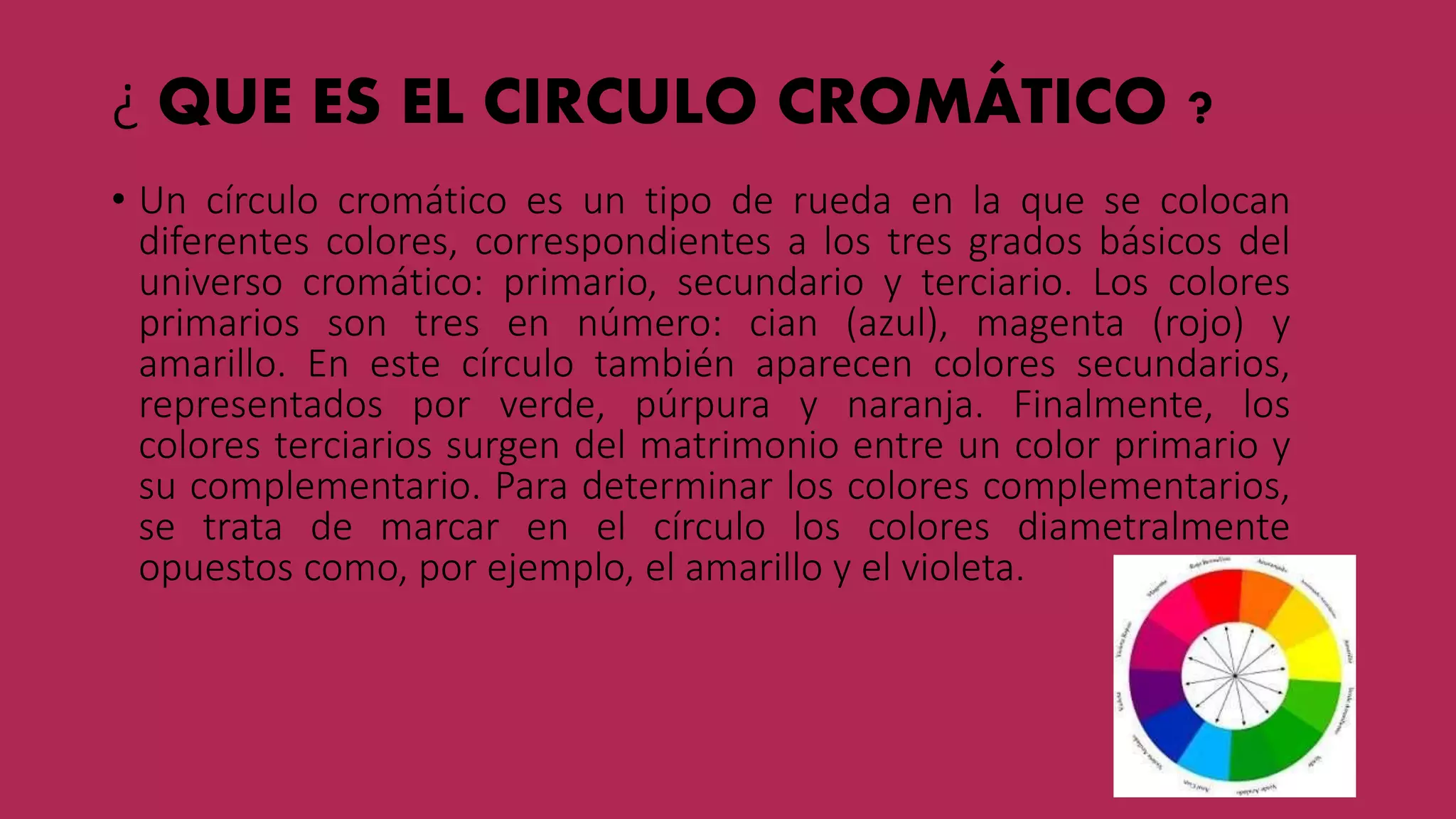 Circulo cromatico | PPTX
