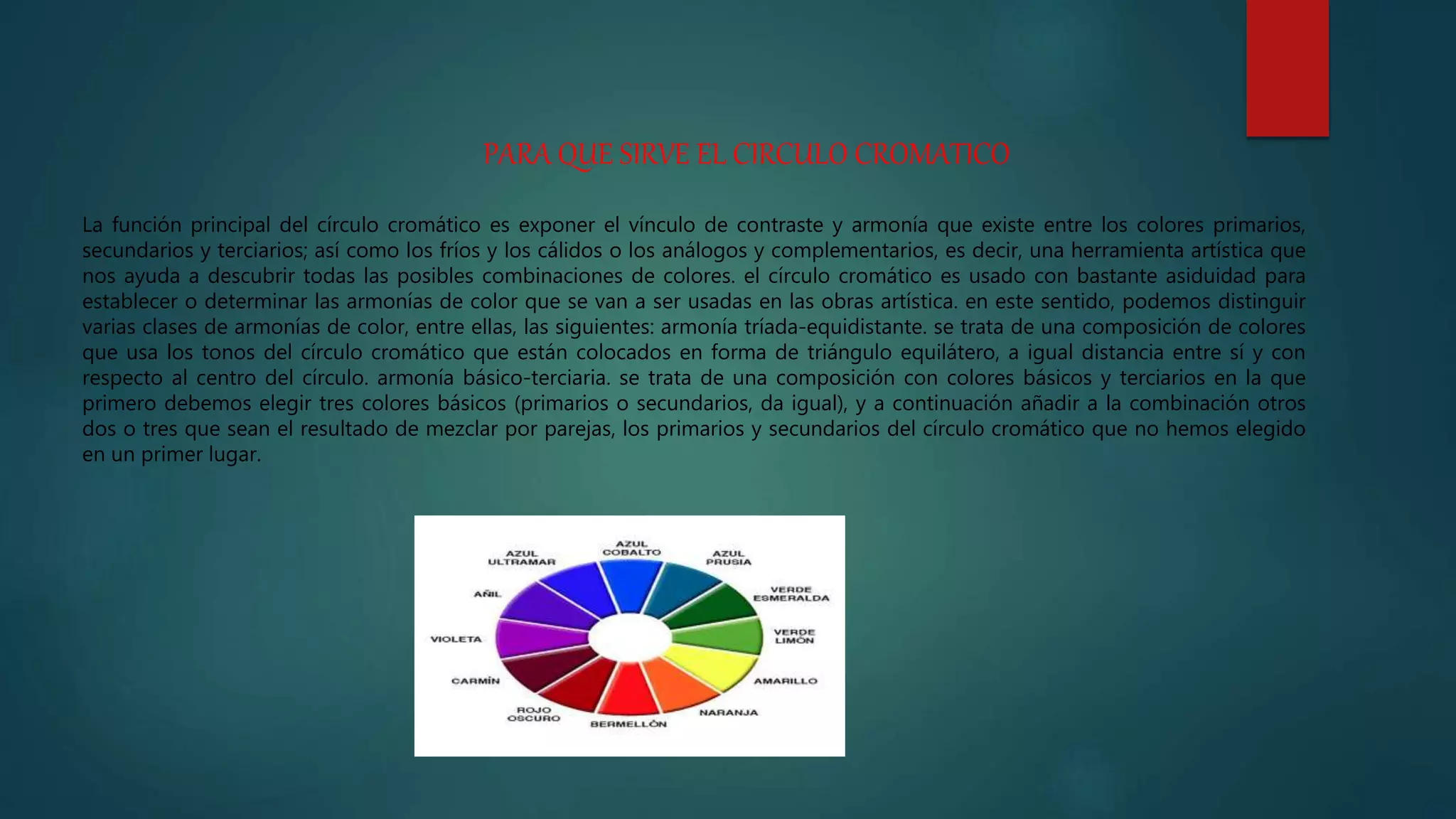 Circulo cromatico | PPTX