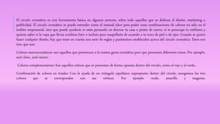 Circulo cromatico | PPTX