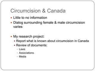 Circumcision, nov 2013 (2) | PPTX | Reproductive Health | Diseases and ...