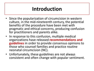 Circumcision: trends and guidelines | PPTX