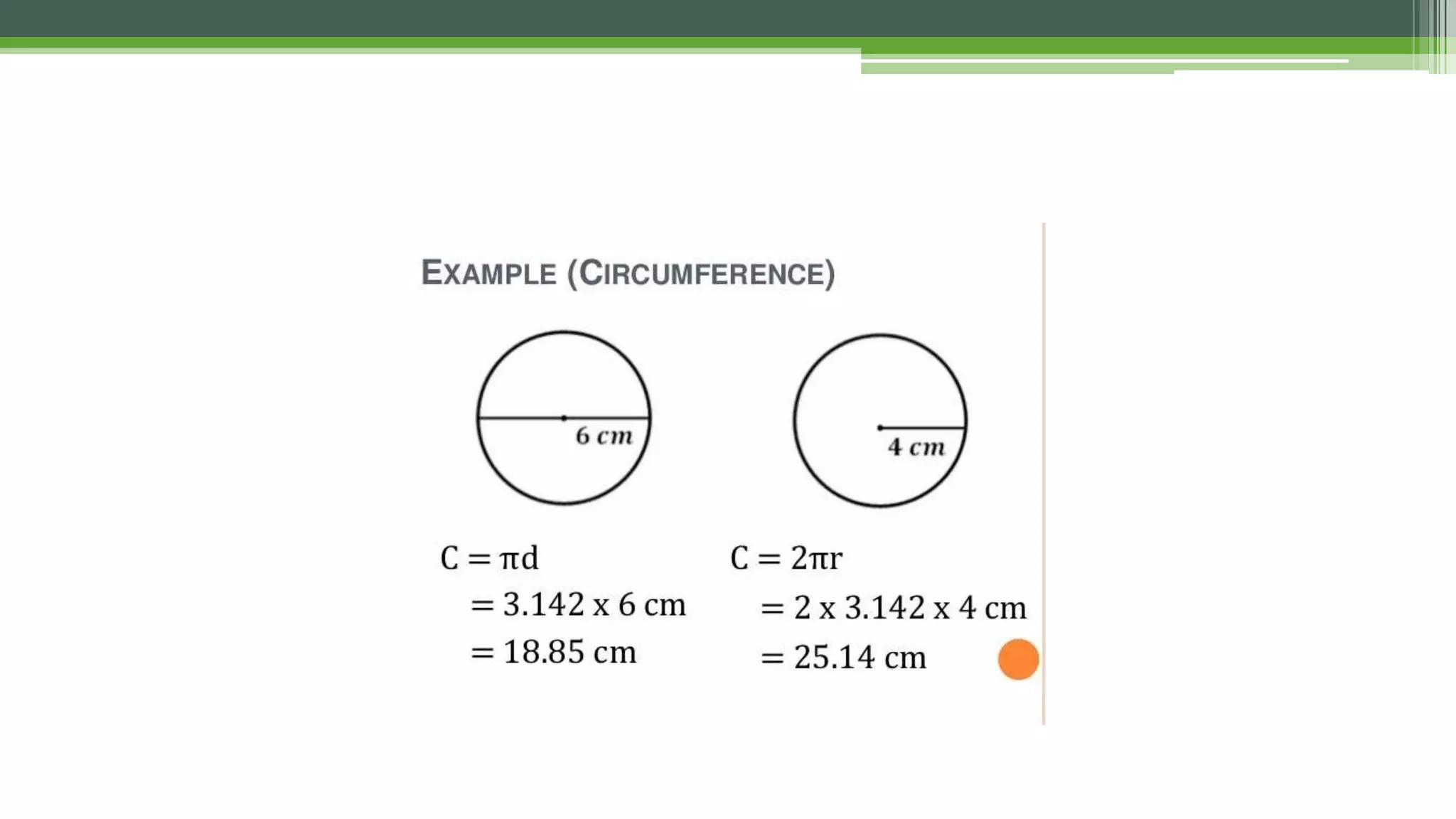 Circumference and area | PPT