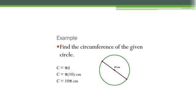 Circumference and area | PPT