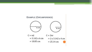 Circumference and area | PPTX