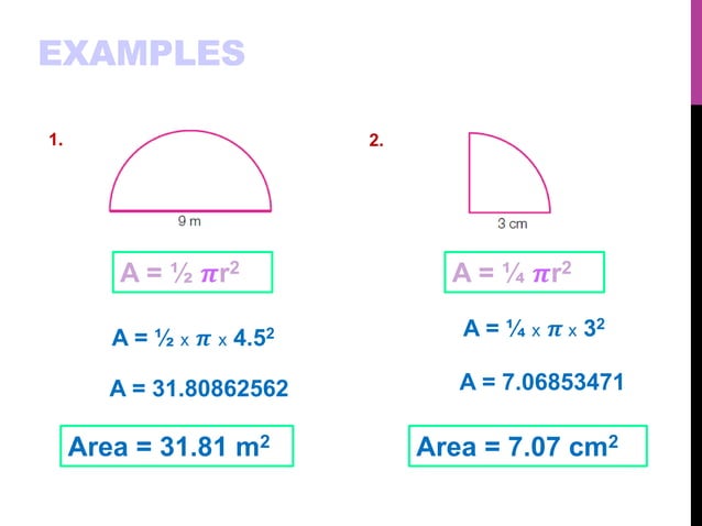 Circumference and area of circle | PPTX | Physics | Science