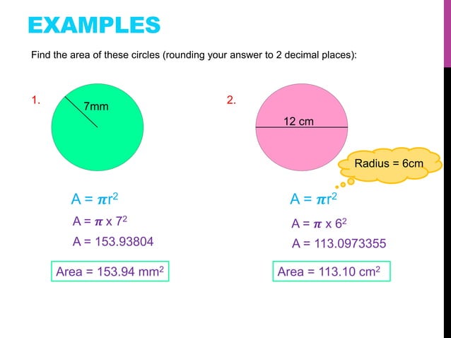 Circumference and area of circle | PPTX | Physics | Science