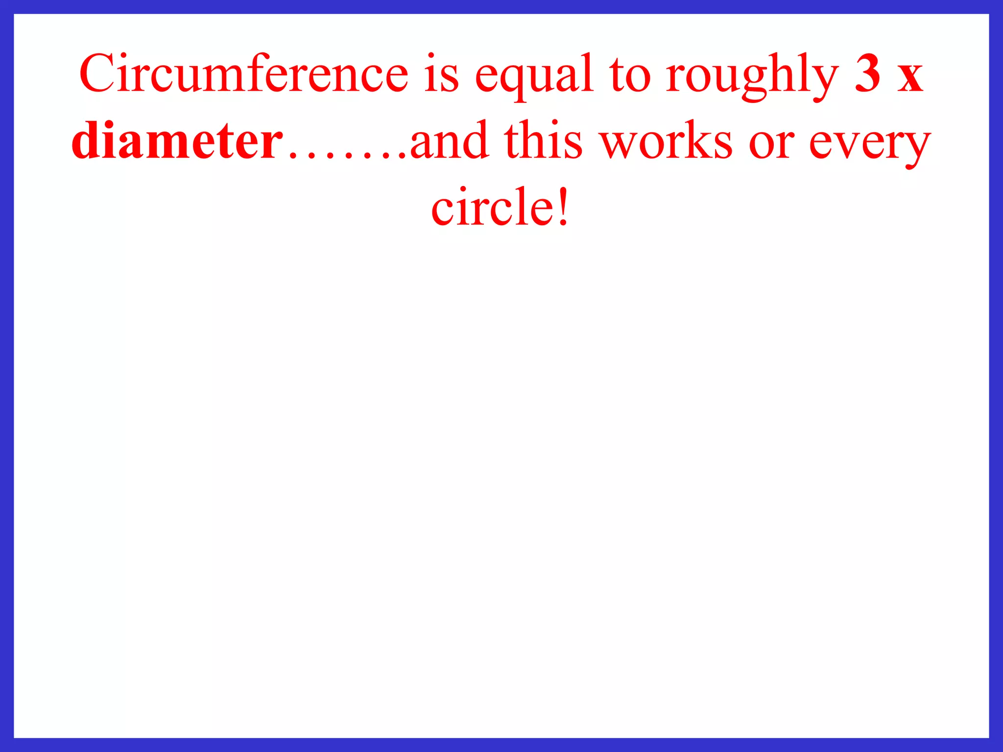 Circumference of a circle | PPT
