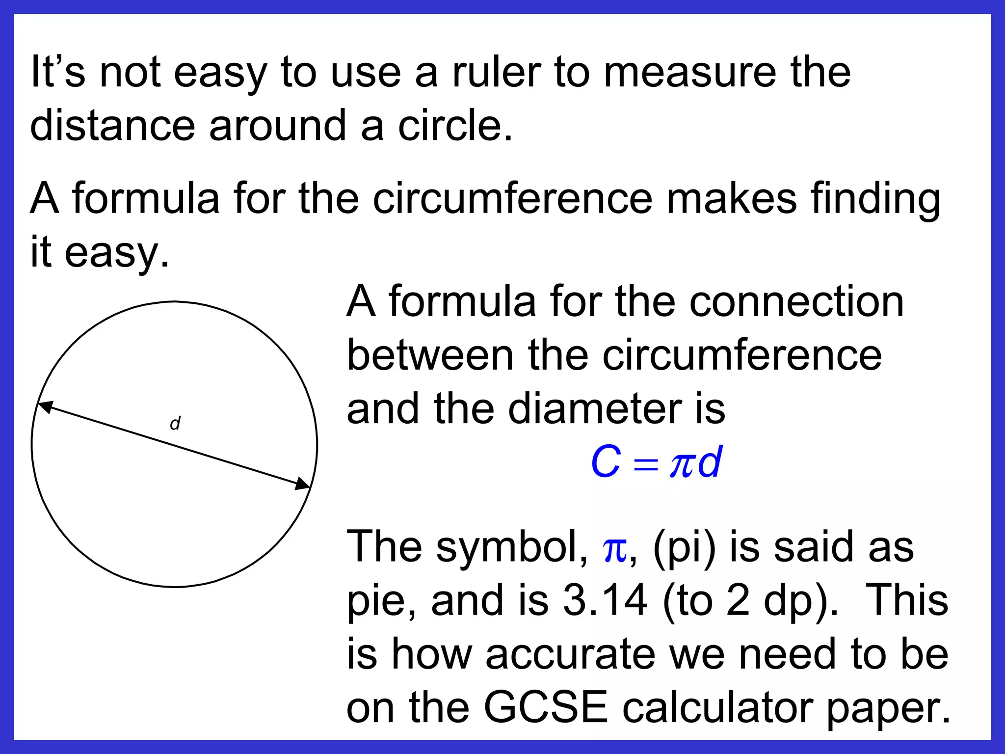 Circumference of a circle | PPT
