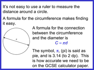 Circumference of a circle | PPT