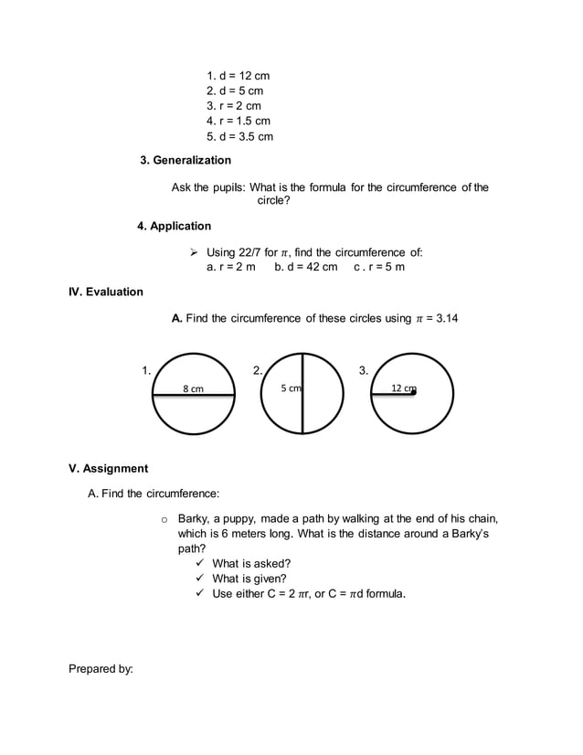 Circumference of circle... | DOCX | Physics | Science