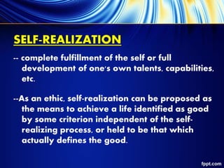 Circumstantial Freedom of Self Realization | PPTX