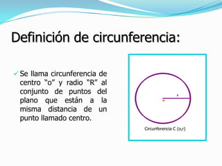 Circunferencia y círculo | PPTX