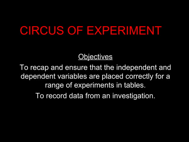 DEPENDENT & INDEPENDENT VARIABLES | PPT