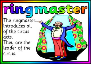 Circus vocabulary | PDF