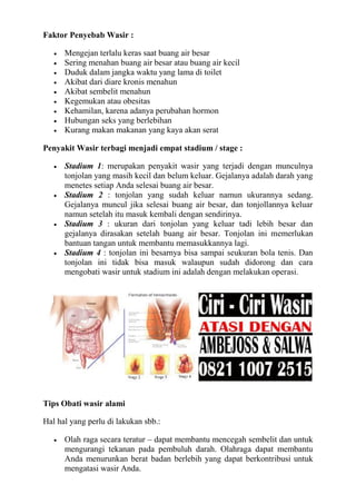 Ciri ciri ambeien stadium 3 | PDF